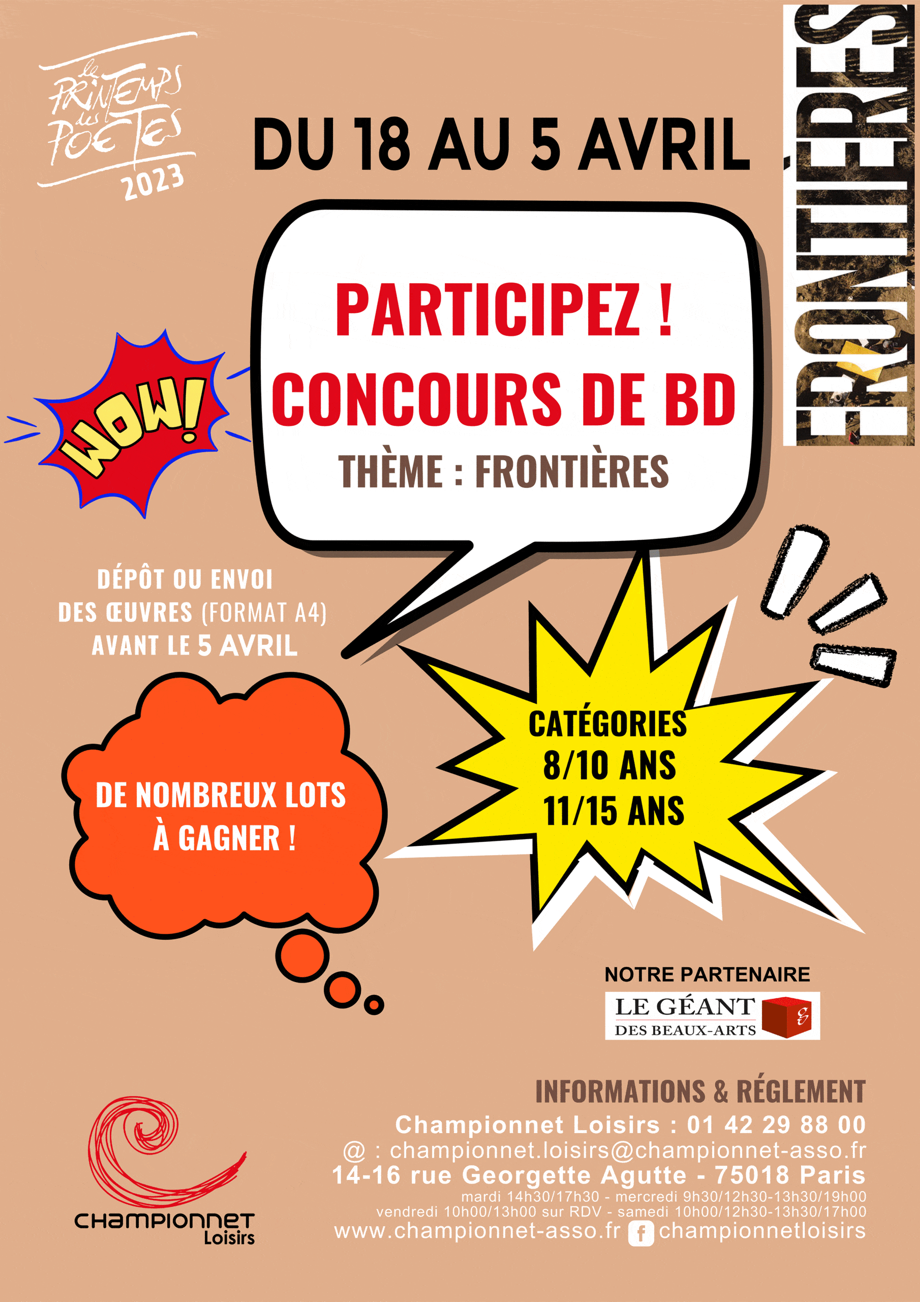 Concours de BD - Championnet Loisirs